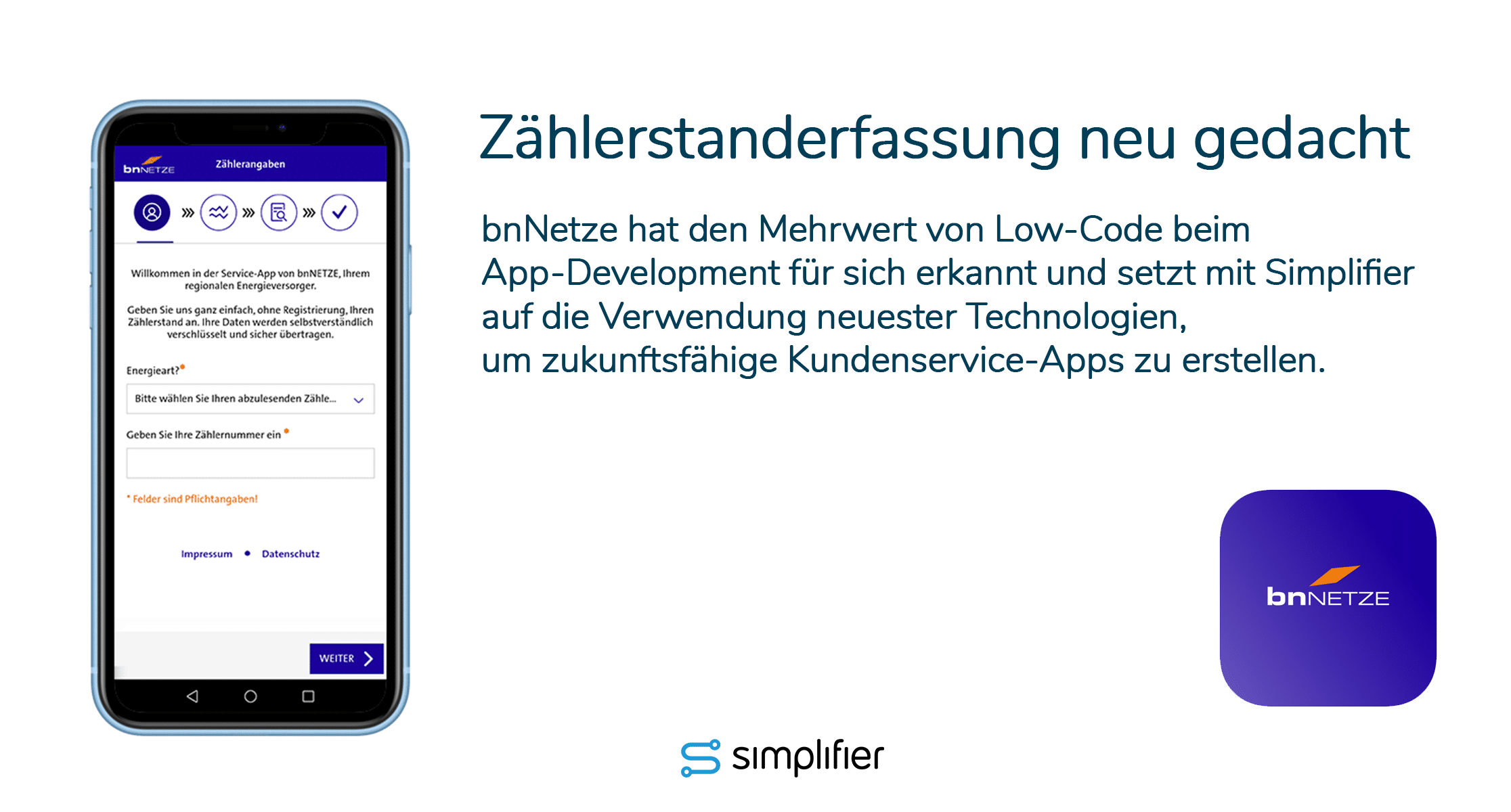 Kundenservice App einfach mit Low-Code erstellen - Simplifier AG